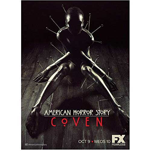 American Horror Story Coven (2011 -) 8 Inch x 10 Inch photograph American Horror Story Coven (TV Series 2011 -) Black Voodoo Doll Person Title Poster 2 kn