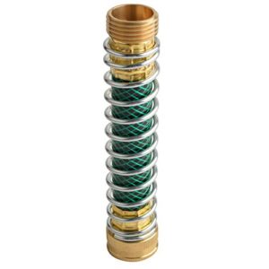 hydro master garden hose coiled spring protector,solid brass connector,garden faucet extension