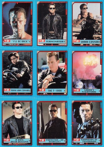 TERMINATOR 2 JUDGEMENT DAY MOVIE 1991 TOPPS COMPLETE BASE CARD SET OF 44