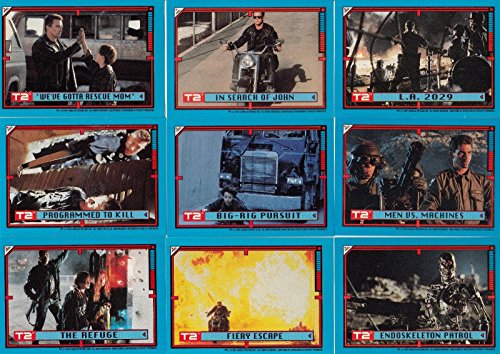 TERMINATOR 2 JUDGEMENT DAY MOVIE 1991 TOPPS COMPLETE BASE CARD SET OF 44