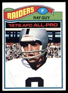 1977 topps # 320 ray guy oakland raiders (football card) vg raiders southern mississippi