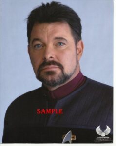 star trek the next generation tng jonathan frakes nemesis 8×10 photo with logo stng1206