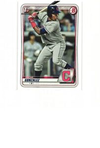 oscar gonzalez 2020 bowman prospects 1st #bp109 rookie card rc cleveland guardians baseball