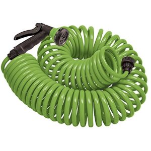 orbit 27389 coil garden hose, 50 ft, lime