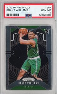 graded 2019-20 panini prizm grant williams #267 rookie rc basketball card psa 10 gem mint