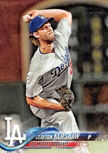 2018 topps #350 clayton kershaw los angeles dodgers baseball card