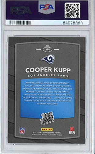 Graded 2017 Panini Donruss Optic Cooper Kupp #179 Rated Rookie RC Football Card PSA 10 Gem Mint