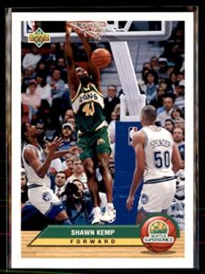 shawn kemp card #p38 1993 seattle supersonics