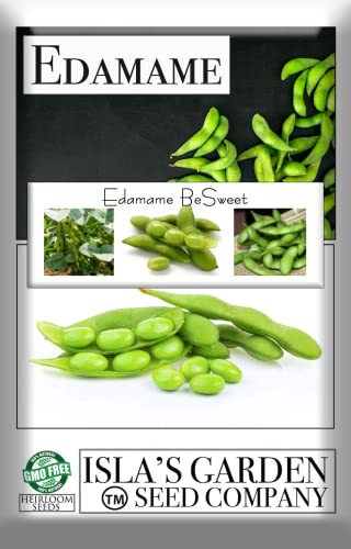 " BeSweet " Edamame Seeds for Planting, 25+ Heirloom Seeds Per Packet, (Isla's Garden Seeds), Non GMO Seeds, Botanical Name: Soybean (Glycine max (L.), Great Home Garden Gift