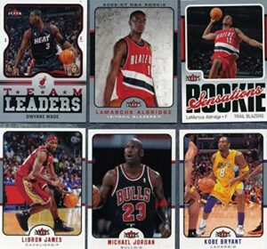 2006 2007 fleer basketball complete mint master set with stars, rookies and inserts including michael jordan, kobe bryant and lebron james plus