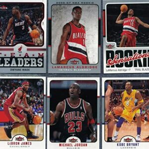 2006 2007 Fleer Basketball Complete Mint MASTER Set with Stars, Rookies and Inserts Including Michael Jordan, Kobe Bryant and LeBron James Plus