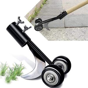 weed puller tool with wheels, stand up weeding tools for garden patio backyard lawn sidewalk driveways weeds