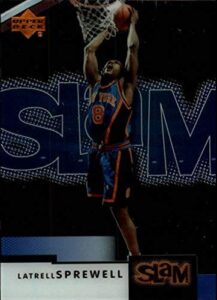 2000-01 upper deck slam #36 latrell sprewell nba basketball trading card