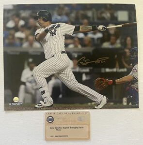 gary sanchez signed autographed glossy 8×10 photo new york yankees – steiner authenticated