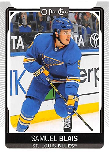 2021-22 O-Pee-Chee #357 Samuel Blais St. Louis Blues Official NHL Hockey Card From Upper Deck in Raw (NM or Better) Condition