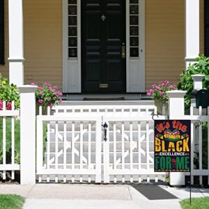 Black History Month Garden Flag 12.5x18'' Black History Month Decoration African American Juneteenth Decoration and Supplies for Home