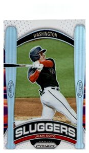 2021 panini prizm sluggers silver prizm #5 juan soto nm-mt nationals