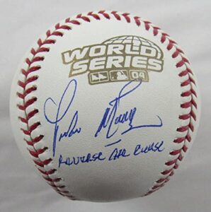 pedro martinez signed rawlings 2004 world series baseball w/reverse the curse i – autographed baseballs