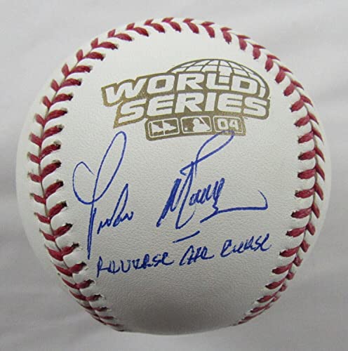 Pedro Martinez Signed Rawlings 2004 World Series Baseball w/Reverse The Curse I - Autographed Baseballs