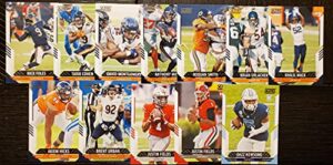 2021 panini score football chicago bears team set 12 cards w/drafted rookies includes 2 justin fields rc