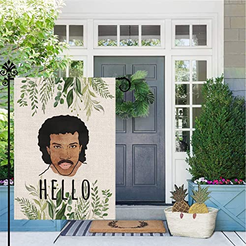 Hello Funny Garden Flag Vertical Double Sized Personalized Flag Seasonal Home Yard Outdoor Decoration 12.5 x 18 Inch