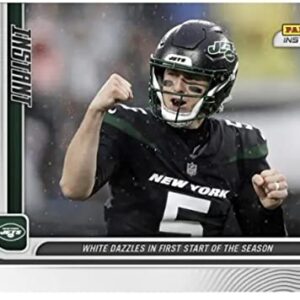 2022 Panini Instant Mike White #121- White Dazzles in 1st Start of the Season- 11/27/22-Football Trading Card- New York Jets- Print Run of Only 179 Made! Shipped in Protective Screwdown Holder.