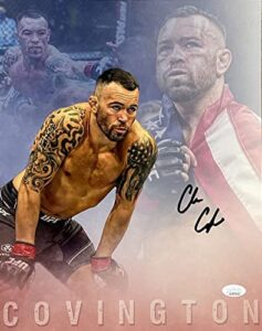 colby covington signed ufc 11×14 collage photo jsa itp – autographed ufc photos