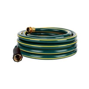 solution4patio 3/4 in. x 6 ft. short garden hose, no leaking, green lead-in hose male/female solid brass fitting for reel cart, water softener, dehumidifier, camp rv filter, janitor sink hose #h165b21