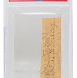 Walter Johnson Signed Washington Senators Signature Cut PSA Mint 9 - MLB Cut Signatures