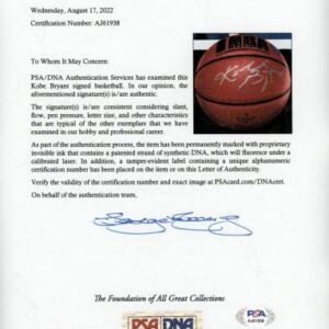 Kobe Bryant Signed Spalding NBA Basketball Bold Auto PSA DNA COA - Autographed Basketballs