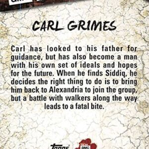 2018 Topps Walking Dead Season 8 Part 1 Characters #C-10 Carl Grimes Official TV Series Trading Card