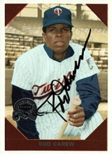 rod carew baseball autographed signed card with jsa coa