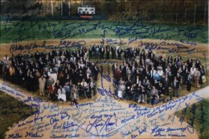 negro league legends multi-signed 18×12 photo with 90 signatures! – autographed mlb photos