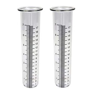 joybee 7inch garden glass rain gauge replacement tubes for yard garden outdoor(pack of 2)