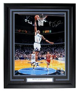 penny hardaway autographed 16×20 photo orlando magic framed psa/dna – autographed nba photos