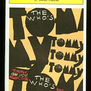 The Who's Tommy, Broadway Playbill + Anthony Barrile, Michael Cerveris, Michael Arnold, Bill Buell, Maria Calabrese