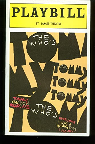 The Who's Tommy, Broadway Playbill + Anthony Barrile, Michael Cerveris, Michael Arnold, Bill Buell, Maria Calabrese