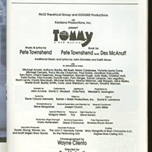 The Who's Tommy, Broadway Playbill + Anthony Barrile, Michael Cerveris, Michael Arnold, Bill Buell, Maria Calabrese