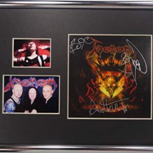 Signed Venom Autographed Hell Cd Matted Display Cronos Certified Jsa # Ii10987