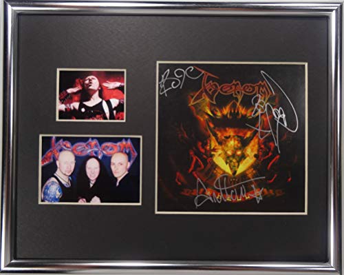 Signed Venom Autographed Hell Cd Matted Display Cronos Certified Jsa # Ii10987