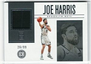 2019 panini encased joe harris game worn jersey patch card #’d /99