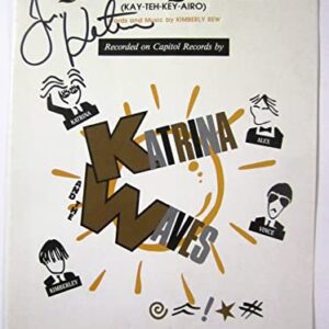 Katrina Leskanich hand SIGNED Que Te Quiero sheet music w/EXACT PROOF & Waves