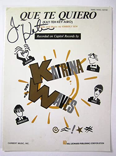 Katrina Leskanich hand SIGNED Que Te Quiero sheet music w/EXACT PROOF & Waves