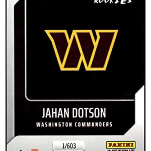 JAHAN DOTSON RC 2022 Panini Instant Spotlight ROOKIE /603#BW9 Commanders NM+-MT+ NFL Football