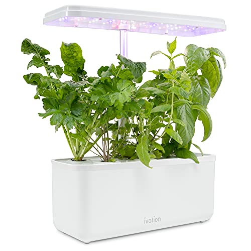 Ivation 7-Pod Indoor Hydroponics Growing System Kit Herb Garden planter w/ LED Grow Light