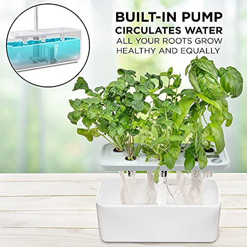 Ivation 7-Pod Indoor Hydroponics Growing System Kit Herb Garden planter w/ LED Grow Light