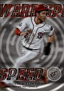 2019 topps stadium club warp speed #ws-2 trea turner washington nationals mlb baseball trading card