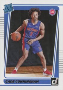 2021-22 panini donruss cade cunningham detroit pistons rated rookie basketball card #211