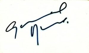 gabriel byrne actor signed 3×5 index card with jsa coa