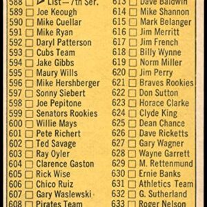 1970 Topps # 542 GRY Checklist 6 (Baseball Card) (Bat is Grey) VG/EX